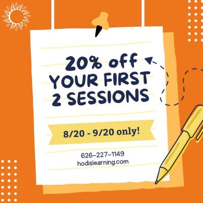 Sale: 20% Off First 2 Sessions! - Tutor Pasadena, South Pasadena, San ...